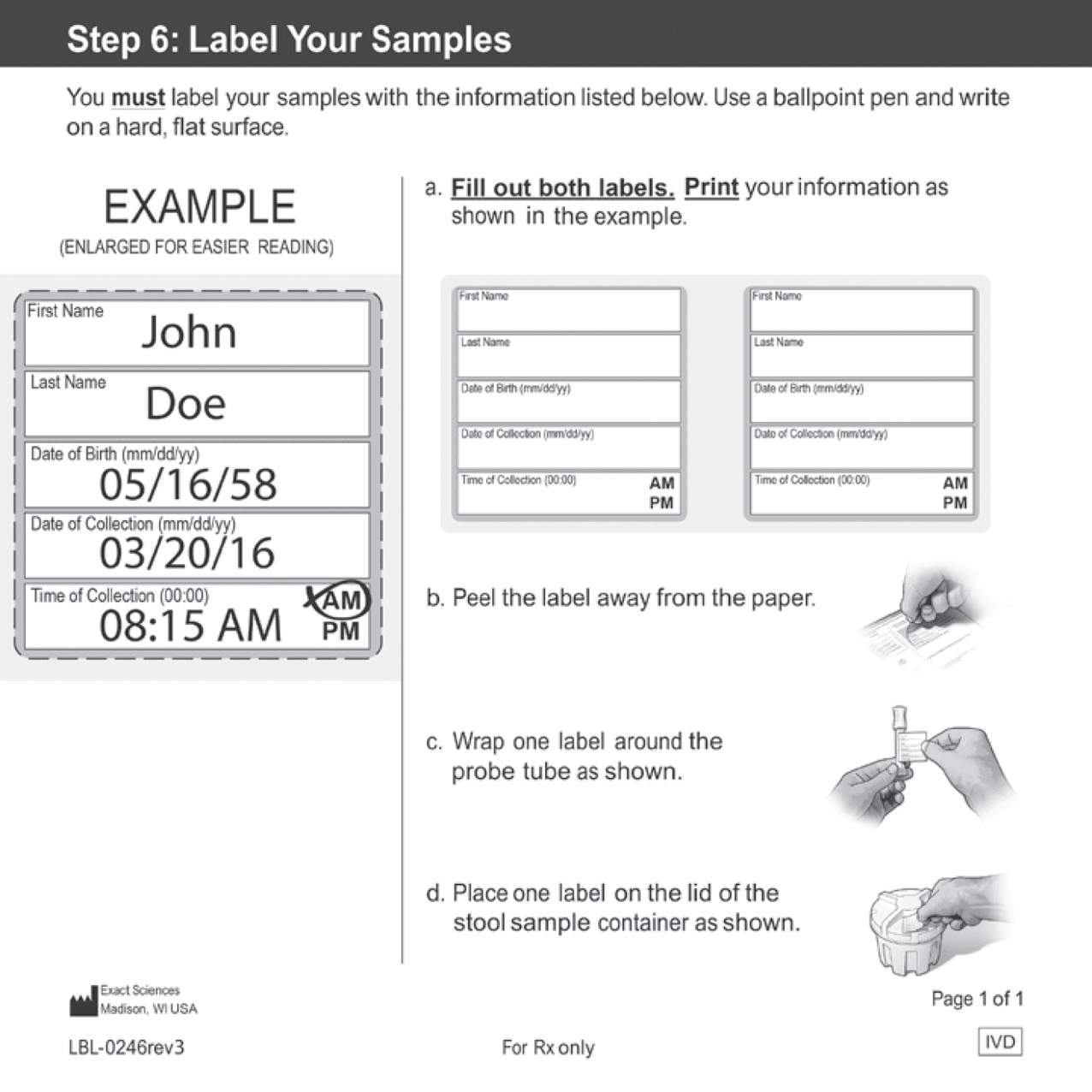 Exact Sciences Patient Hub